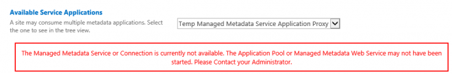 Migrate Managed Metadata Service to SharePoint 2013 error | Jonas ...